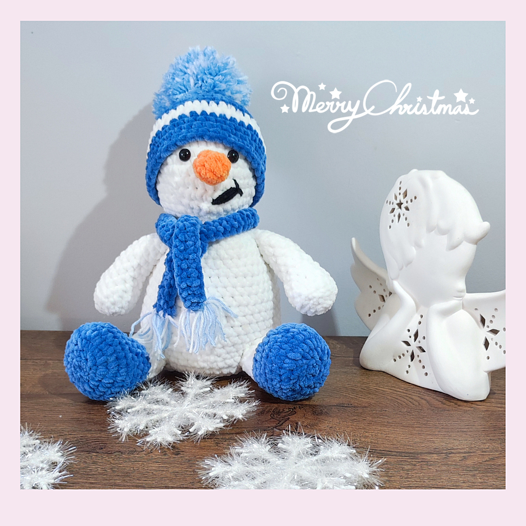 Bałwanek Buli -wykonany na szydełku- jedyny egzemplarz- pomysł na ...